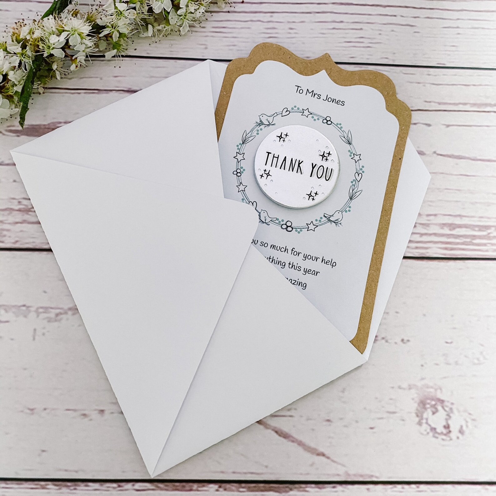 Thank You Token Thank You Card Pocket Token Gift for | Etsy