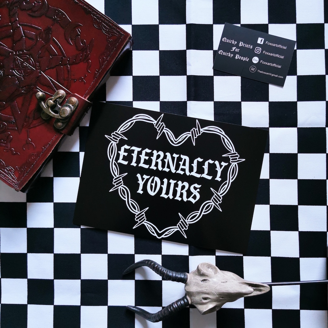 Eternally Yours - Quirky Art Print - Etsy