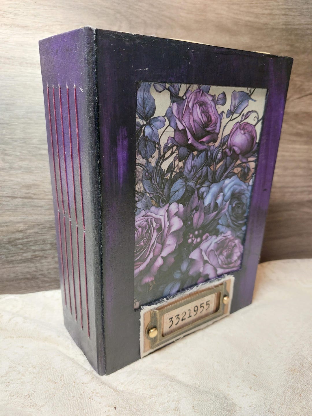 Purple Rose Journal, Junk Journal, Diary, Notebook, Planner, Nature ...