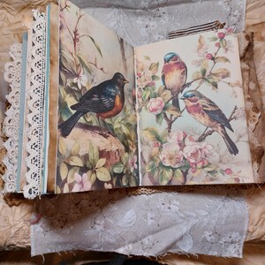 Handmade Bird Journal, Vintage Field Notes Junk Journal - Etsy