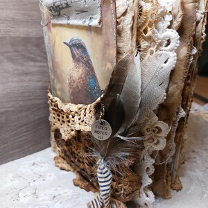 Handmade Bird Journal, Vintage Field Notes Junk Journal - Etsy