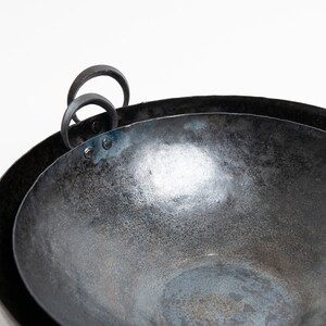 14” Carbon Steel Hand Forged Wok - Etsy