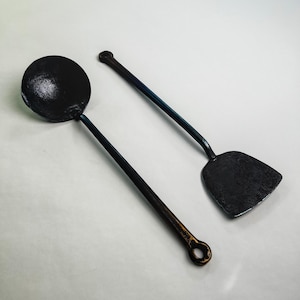 Wok Chuan and Hoak / Wok Ladle and Spatula - Etsy
