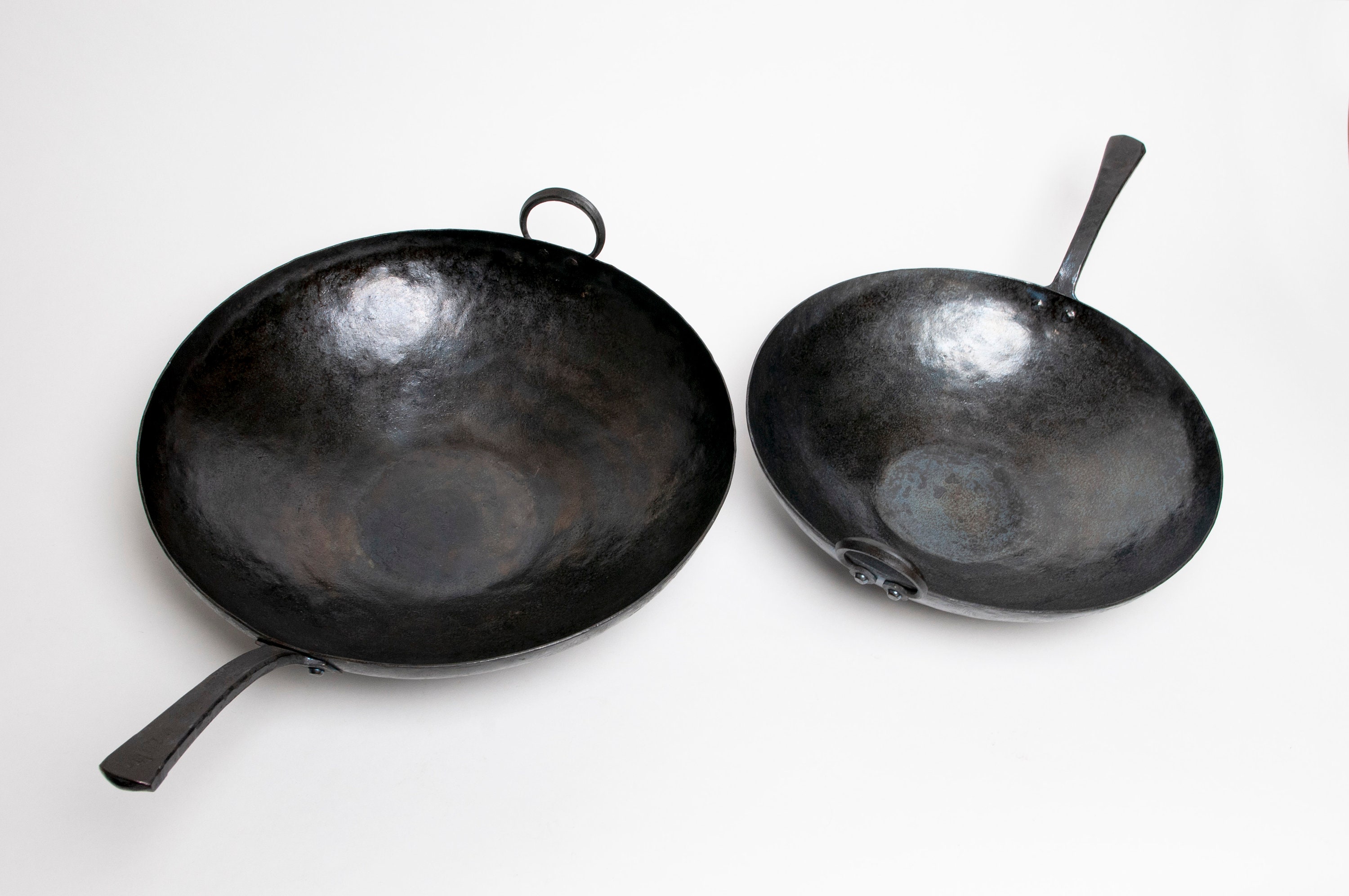 14 Carbon Steel Hand Forged Wok - Etsy