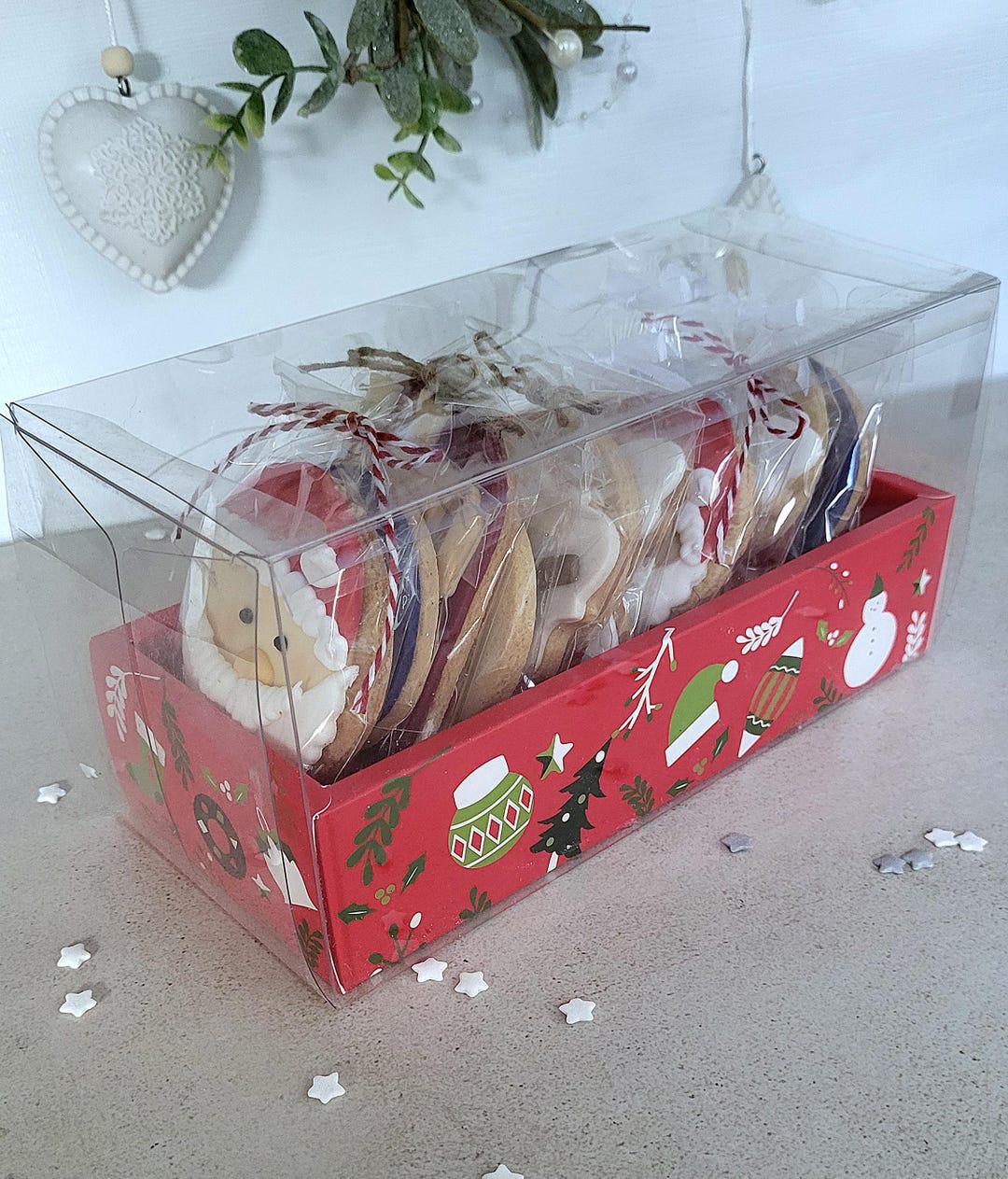 Christmas Cookies Gift Box Exclusive Handmade Christmas Gift - Etsy