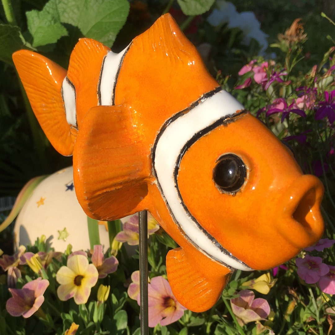 Clownfish Nemo, Hand-thrown Ceramic, Unique Piece, Glazed, Fired at ...