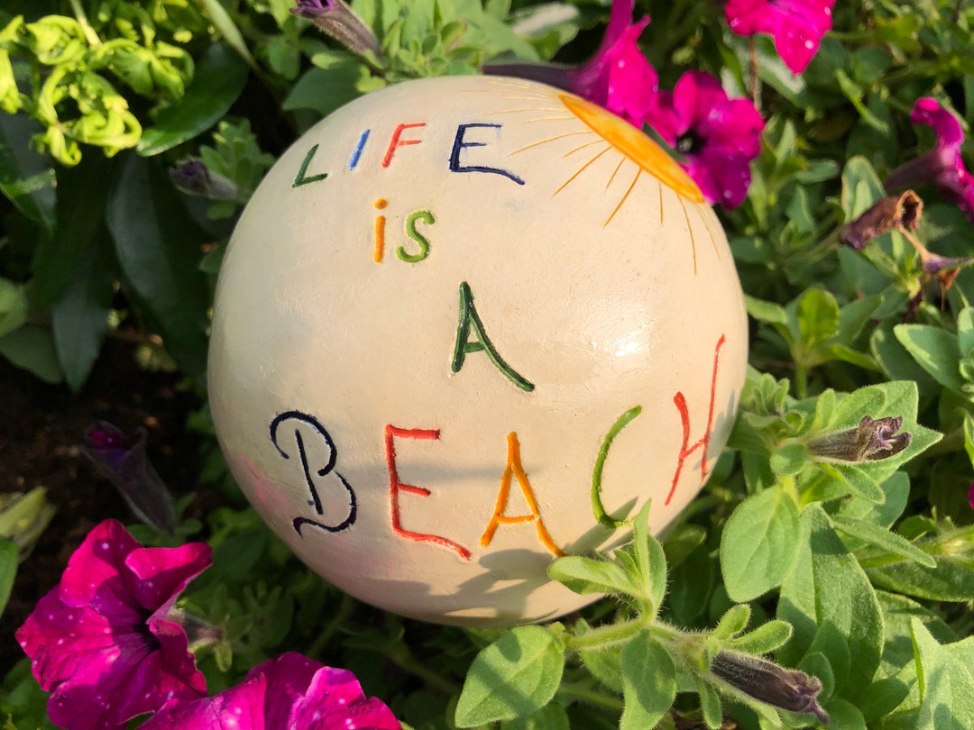 Ball of Sun, Live is a Beach - Etsy