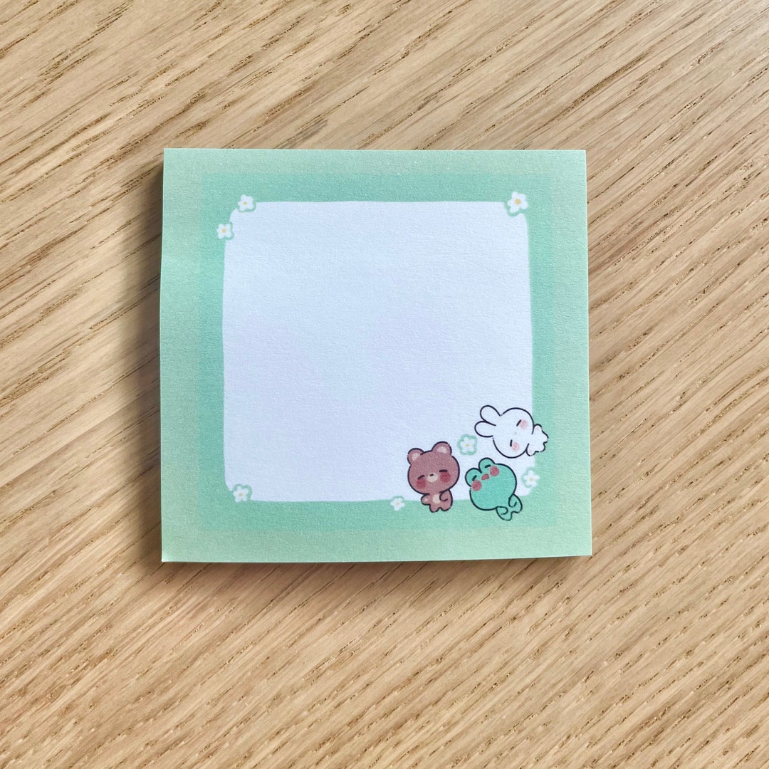 Cute Animal Notepad Memo 50 Sheets - Etsy