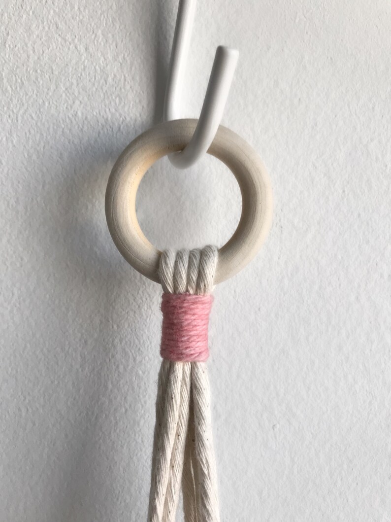 Small Minimal Macrame Plant Hanger Hand Dyed Modern | Etsy