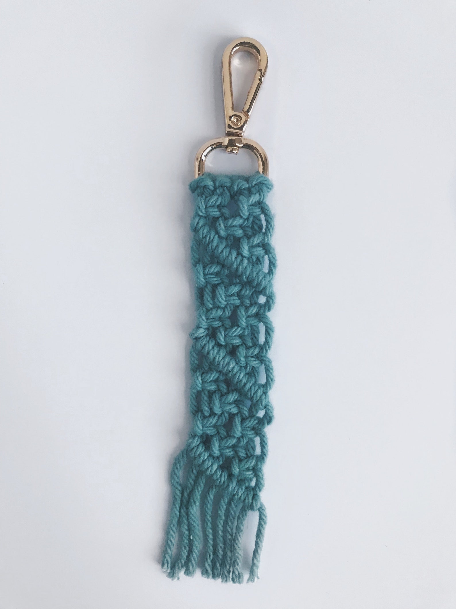 Macrame Key Chain Macrame Accessory Twisted Gold Key Chain | Etsy