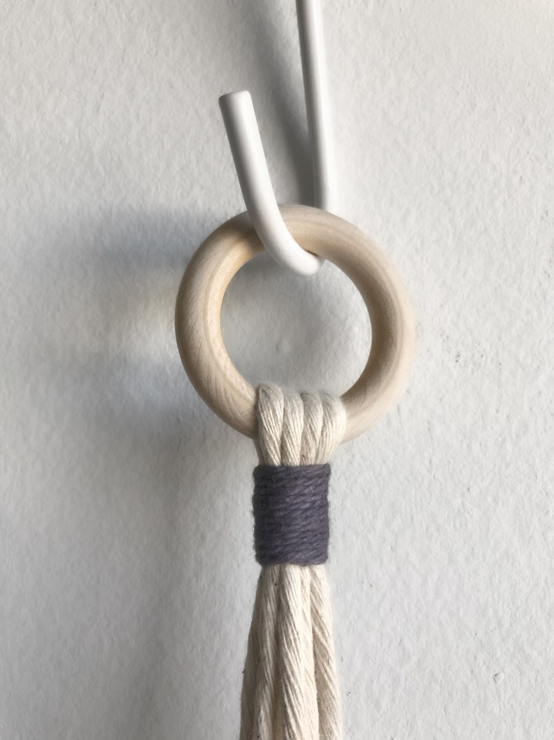 Small Minimal Macrame Plant Hanger Hand Dyed Modern | Etsy