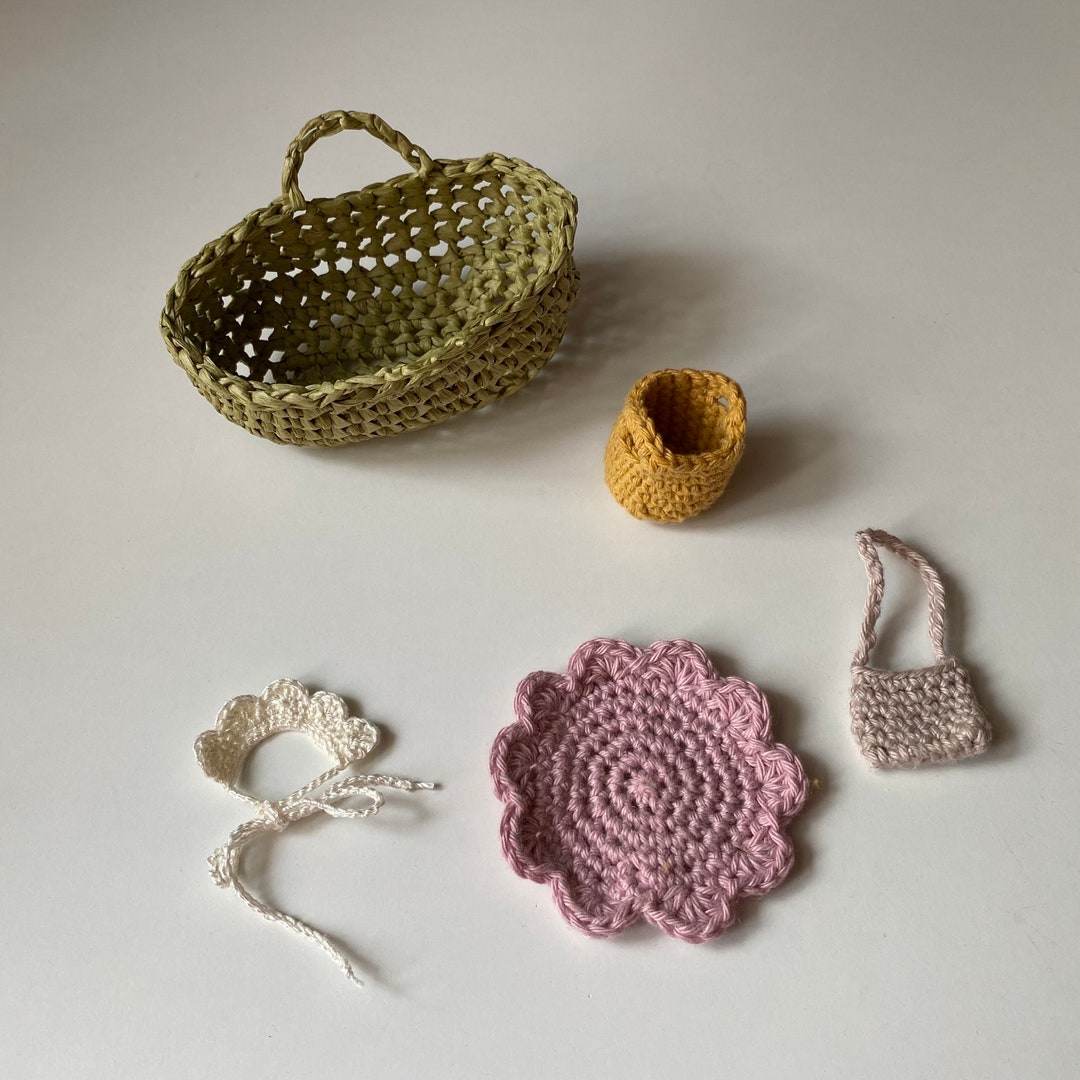 Maileg Mouse Clothes Accessories Moses Basket Bag Rug Crown - Etsy