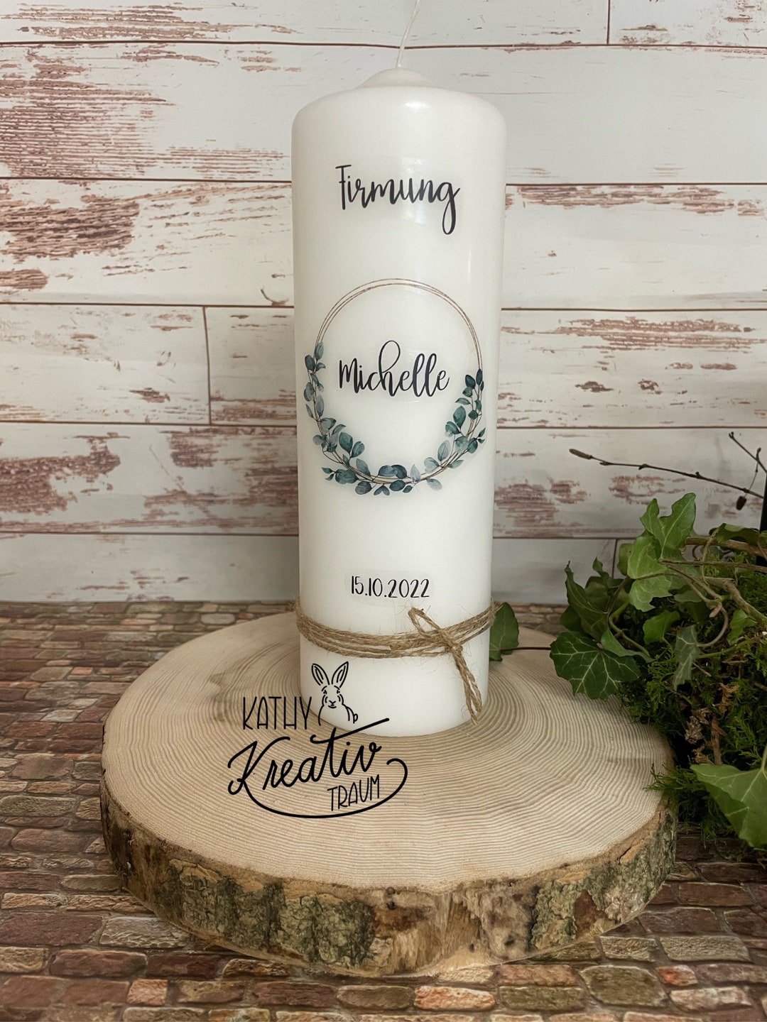 Confirmation Candle, Confirmation Candle, Baptismal Candle, Communion ...