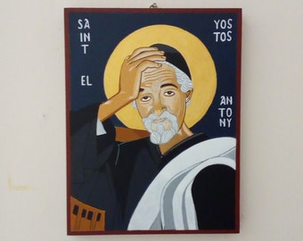 Hand Painted Coptic Icon - Etsy