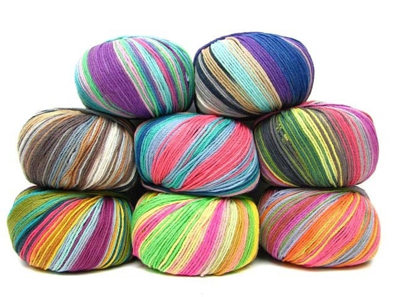 EUR 998/1kg CHROMATIC Katia Cotton Multicolor Cotton Yarn - Etsy Australia