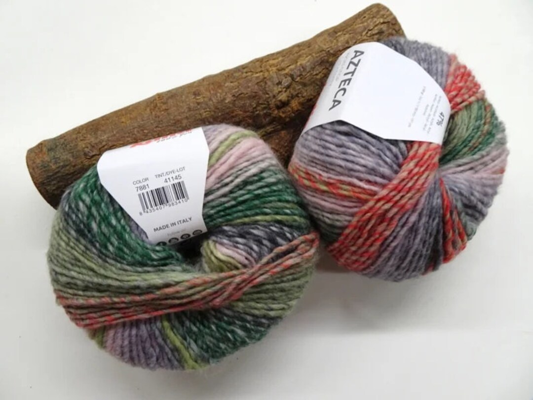 Eur99.5/1kg AZTECA 7881 KATIA Wool Gradient Variegated Color Woolyarn ...