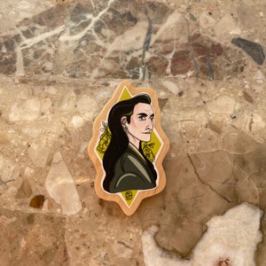 Loki Wood Pin - Etsy