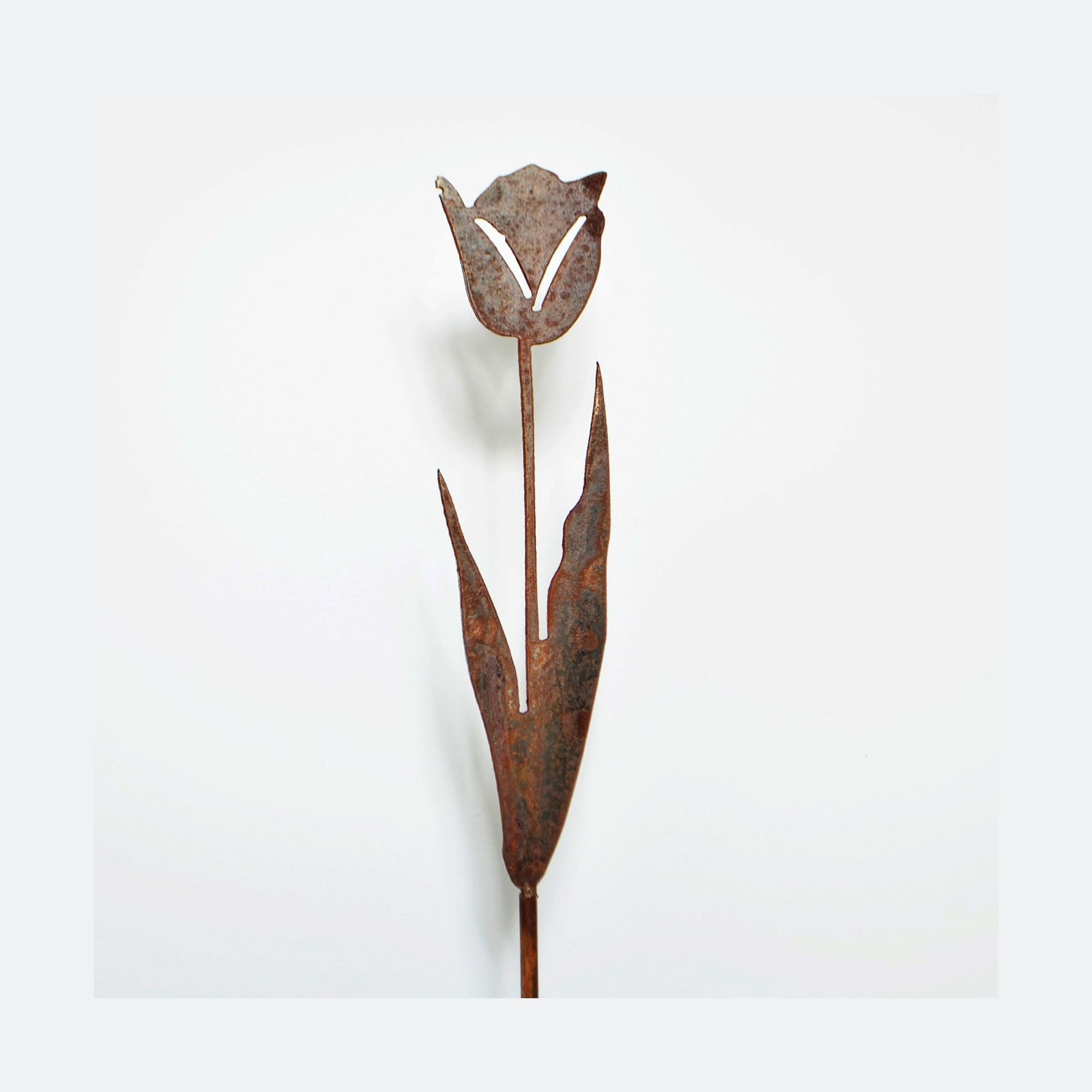 Metal Tulip Flower Garden Stake Metal Tulip Garden Art Rusty - Etsy