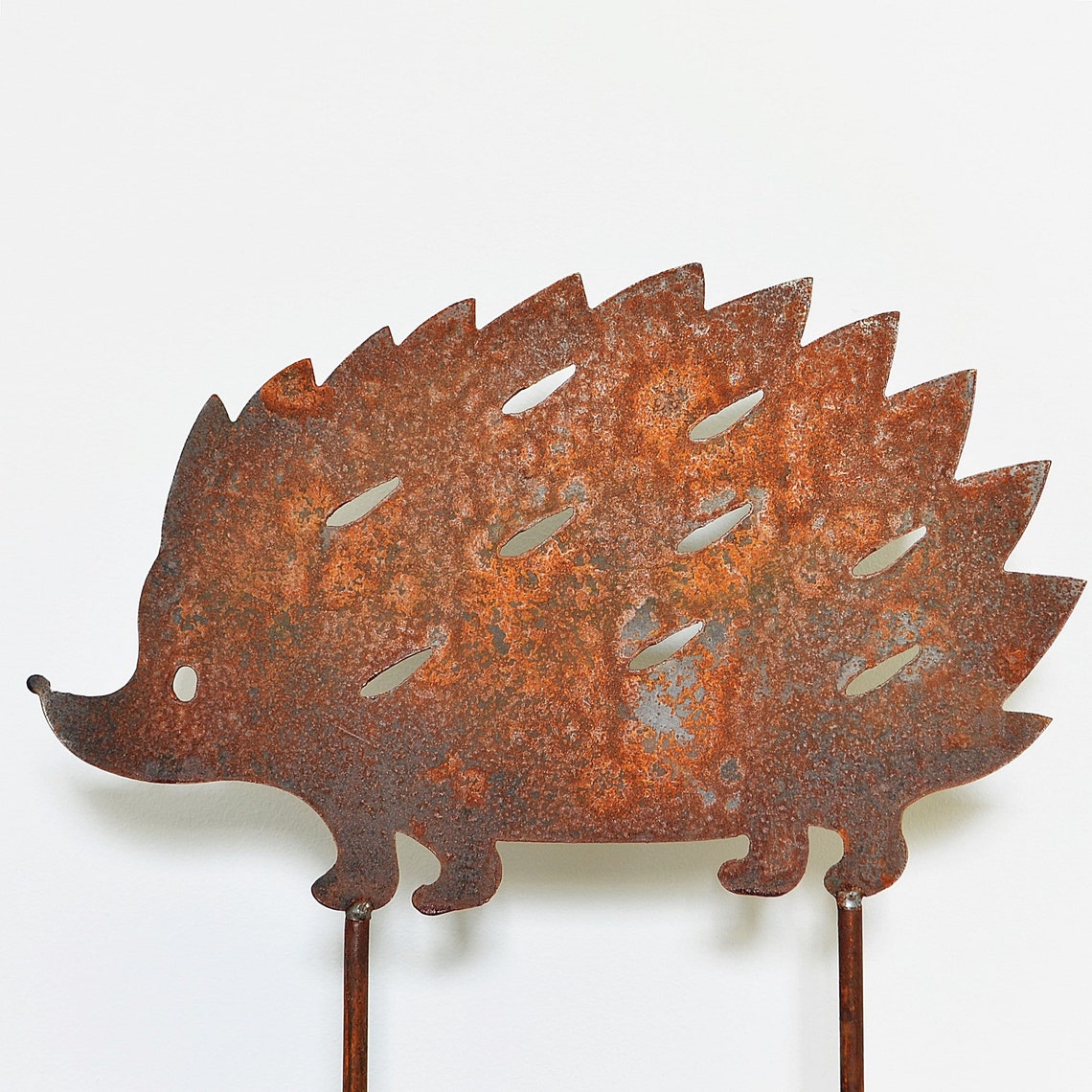 Metal Hedgehog Garden Decor Metal Hedgehog Garden Art Rusty - Etsy
