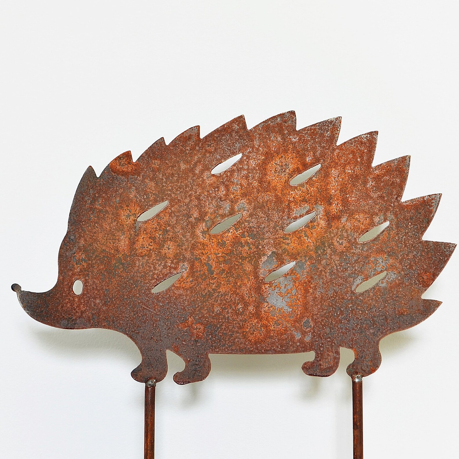Metal Hedgehog Garden Decor Metal Hedgehog Garden Art Rusty - Etsy