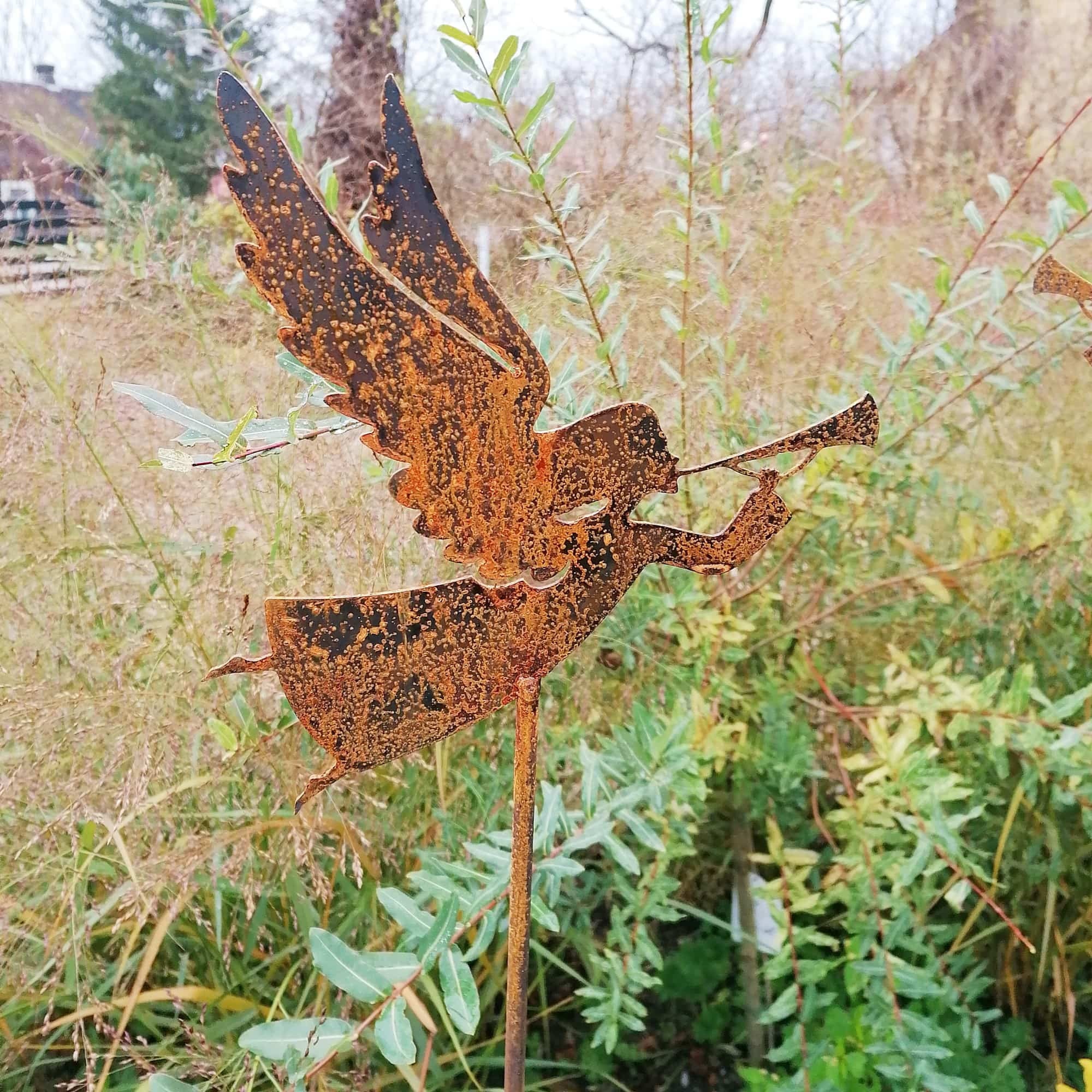 Set of 3 Metal Angel Garden Stakes Christmas Art Rusty Angel - Etsy ...