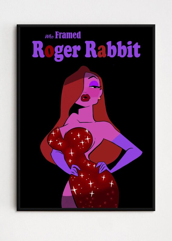 Jessica Rabbit Poster-jessica Rabbit Fan Art Digital | Etsy