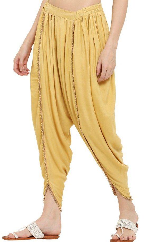 Indian Dhoti Salwar, Dhoti Pant, Draped Skirt Set, Women Plain Harem ...