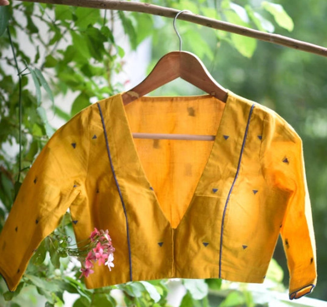 Readymade Blouse Cotton Fabric With Designer Readymade Blouse for Women ...