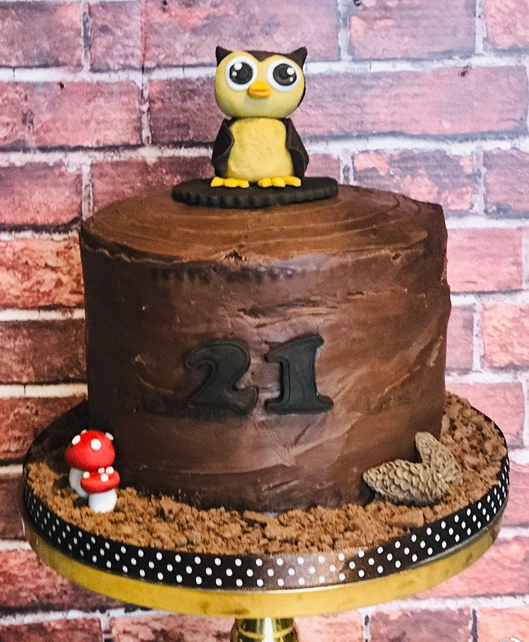 Fondant Owl Cake Topper, Handmade, Edible Birthday, Christening Cake ...