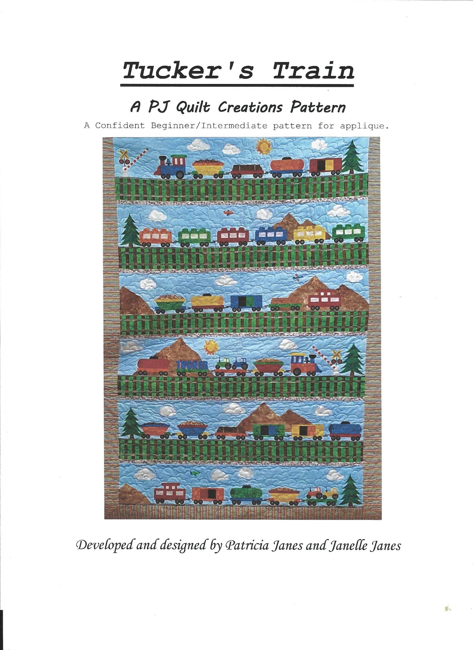 Tucker's Train Quilt Pattern - Etsy