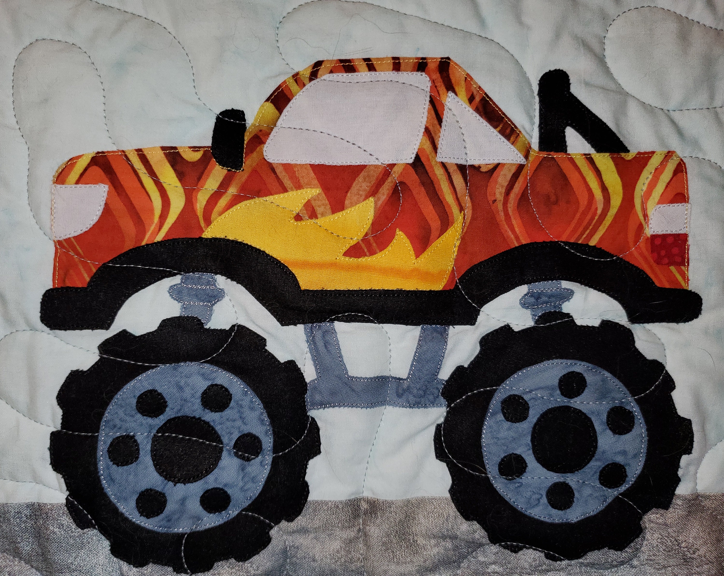 Monster Trucks, Quilt, Pattern - Etsy