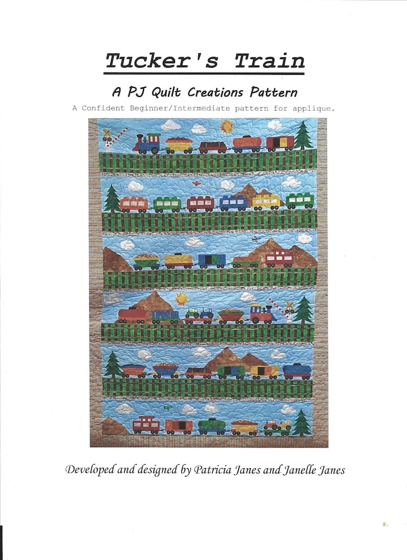 Tucker's Train Quilt Pattern - Etsy