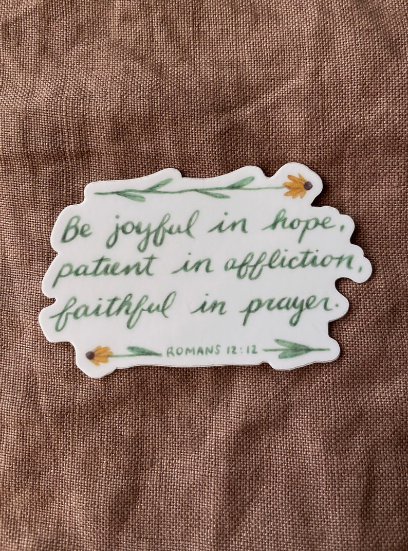 Bible Verse Vinyl Stickers Watercolor Designs Pretty and - Etsy