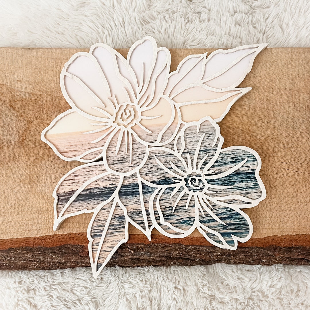 Flower Wall Decor / Wood Sign - Etsy
