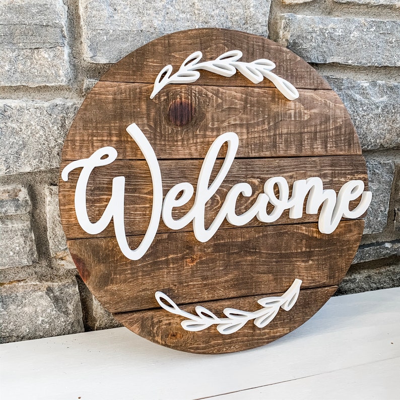 Welcome Sign / Rustic Welcome Sign / Welcome Home Decor - Etsy