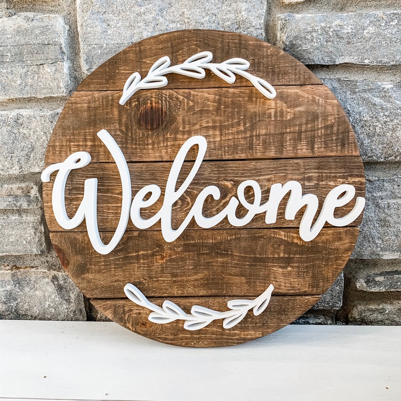 Welcome Sign / Rustic Welcome Sign / Welcome Home Decor - Etsy