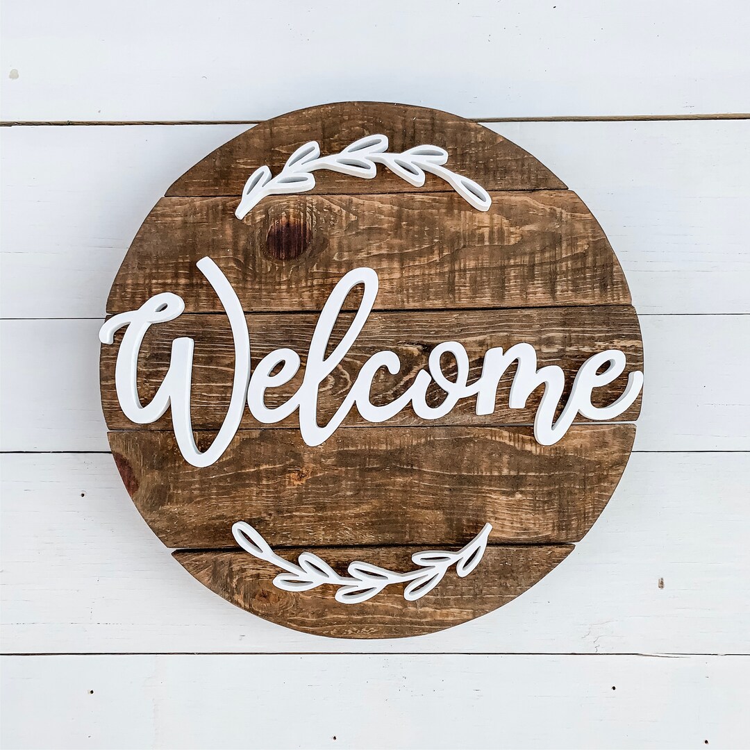 Welcome Sign / Rustic Welcome Sign / Welcome Home Decor - Etsy