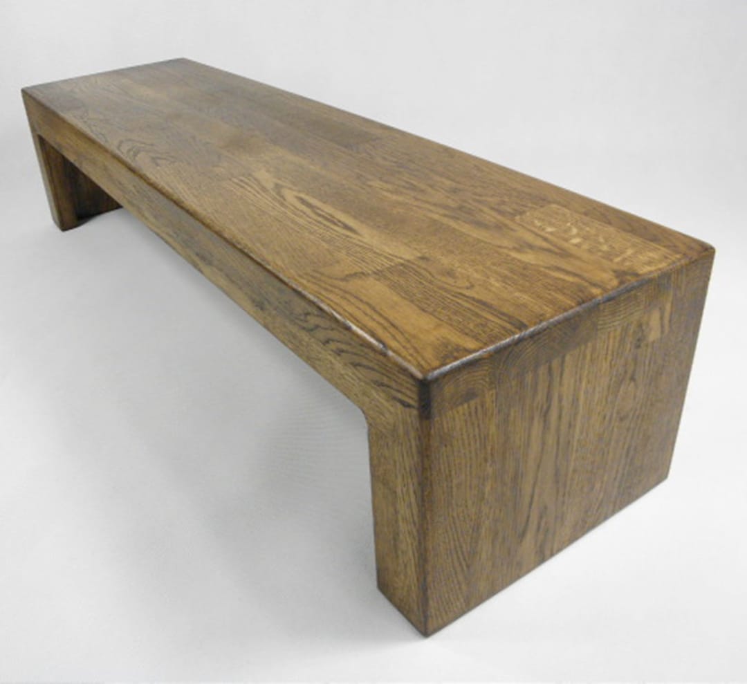 Wooden Bench Bench Rustic Oak Bench Footrest Footstool Flower Bench ...