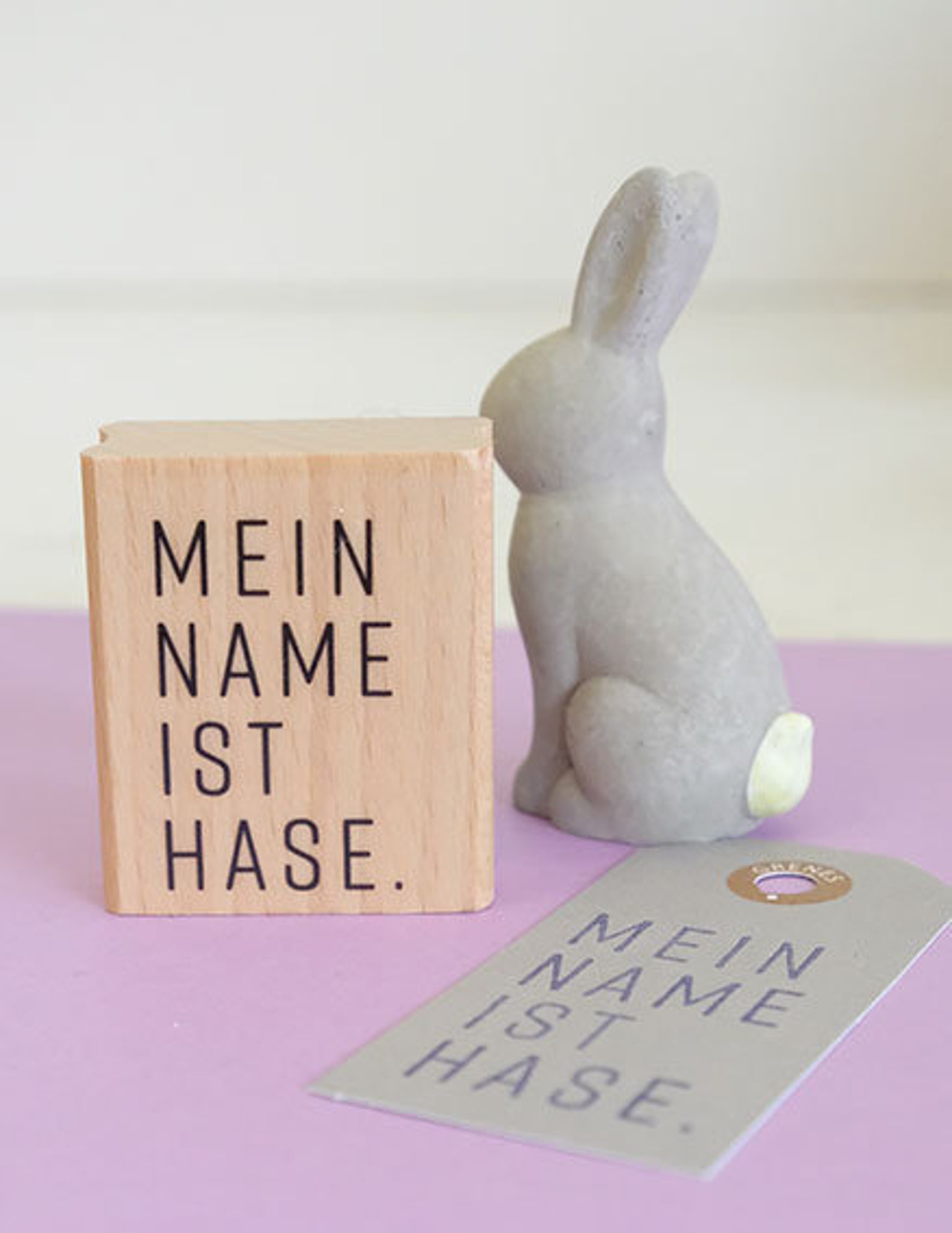 Stempel »Mein Name ist Hase« - Etsy.de