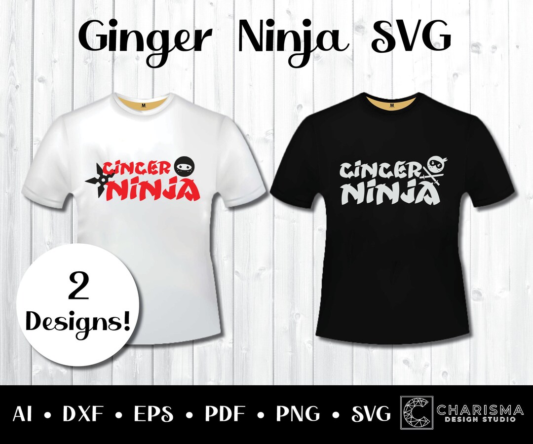 Ginger Ninja SVG Cut File for Cricut, Silhouette, Brother Cutter, SVG ...