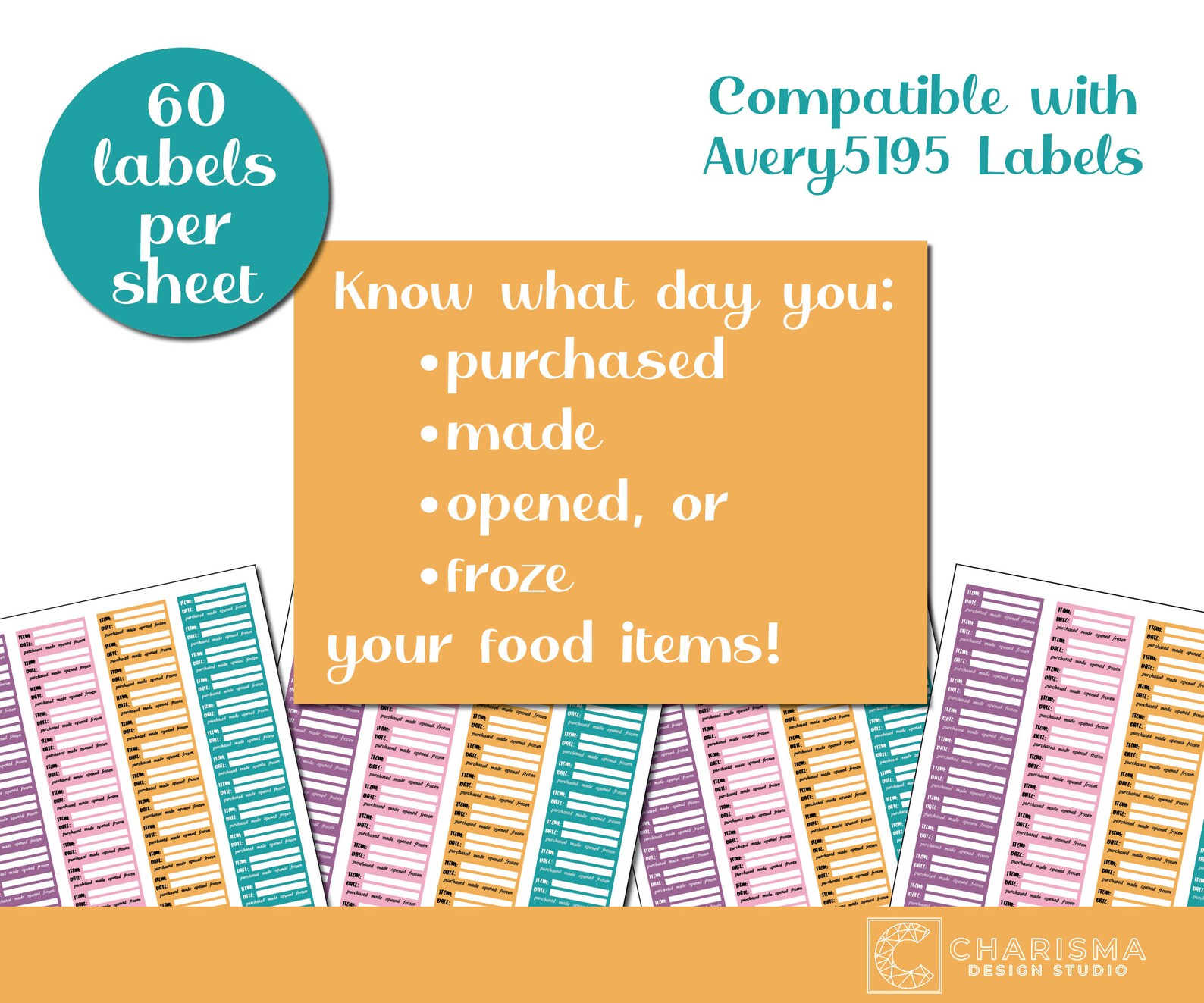 Printable Leftover Tracking Labels: Fridge & Freezer Organization ...