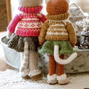Amigurumi Cat Pattern | A Kitten and Her Mittens | Crochet & Knit - Etsy