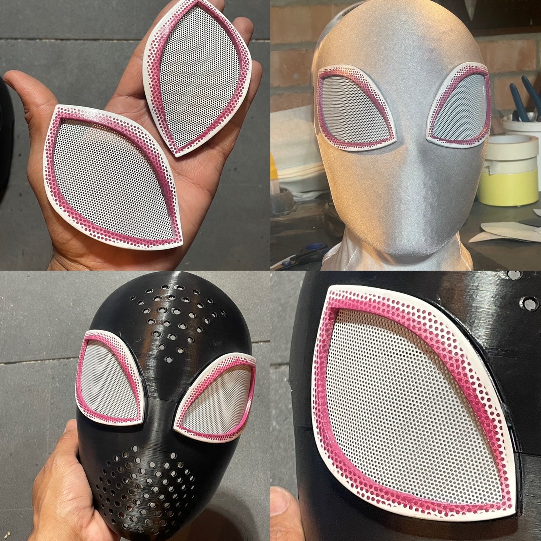 Spider-man Magnetic Faceshell Spider Gwen Style 3D Printed - Etsy