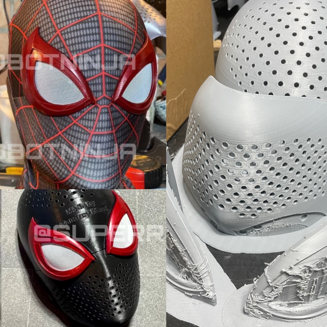 Spider-man Faceshell KIT PS5 Miles Style 3D Printed - Etsy