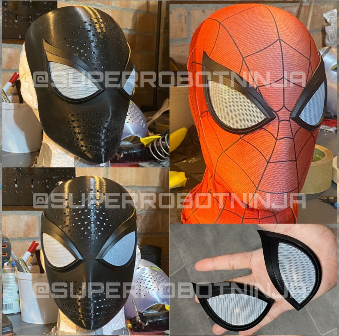 Spider-man Magnetic Faceshell PS4 Style - 3D Printed - Etsy