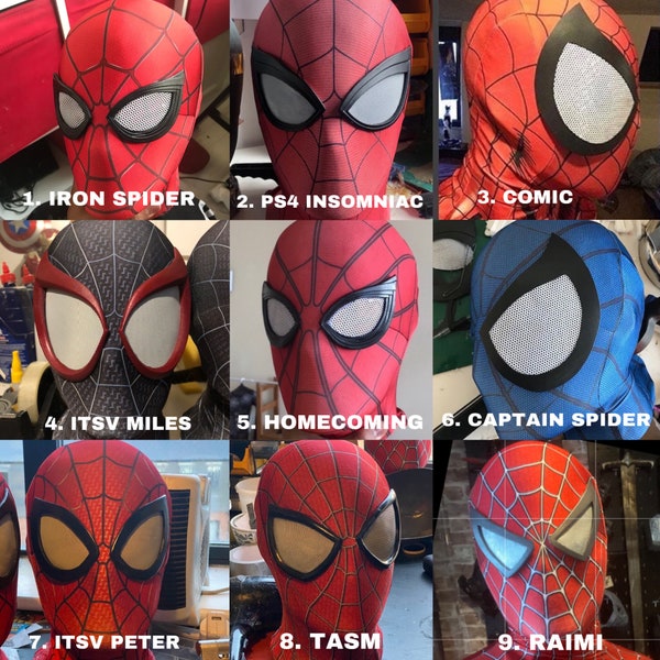 Spider Man Mask - Etsy