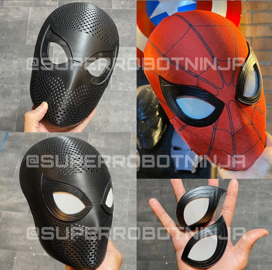 Spider-man Magnetic Faceshell MCU Style - 3D Printed - Etsy