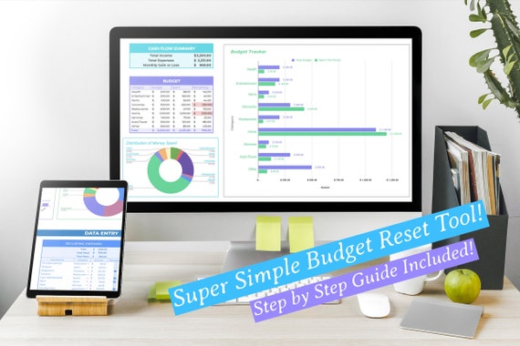 Basic Budget/financial Reset Tool and Tracker Easy to Use With - Etsy