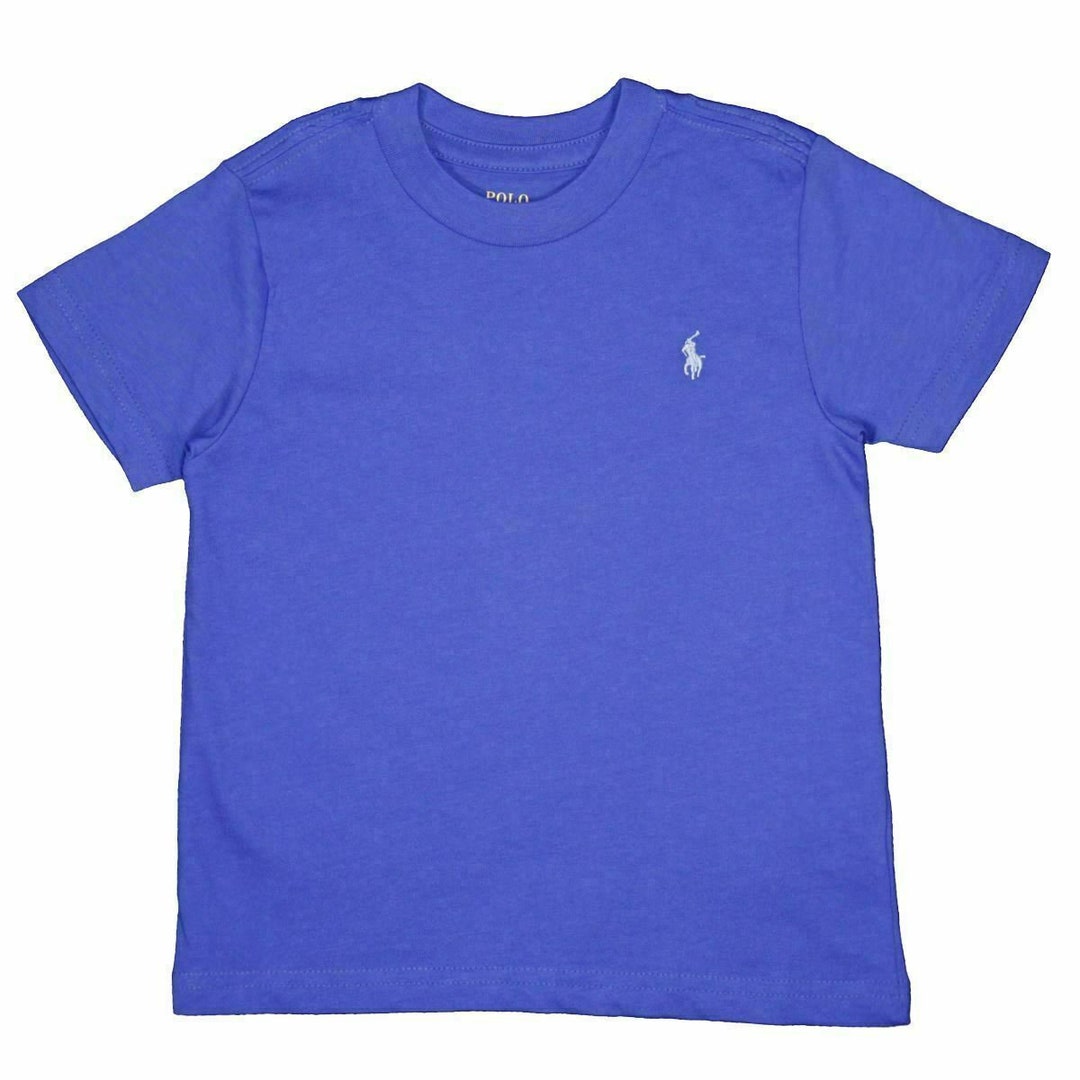 Polo Ralph Lauren Kid's Blue Light Blue Pony Round Neck S/S T-shirt S07 ...