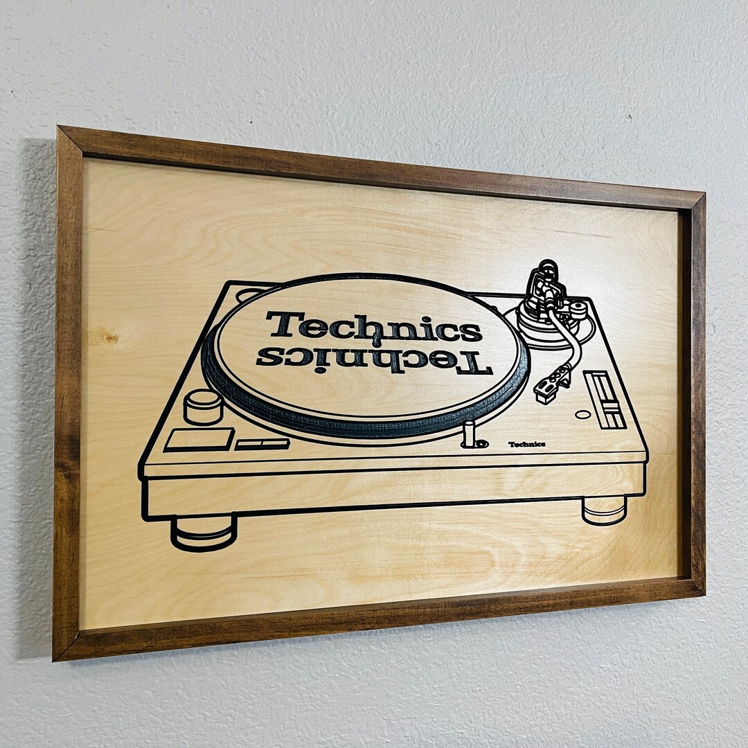 Technics SL1200 Mk2 Mk3 Turntable Vinyl Record Player Wall Sign - Etsy